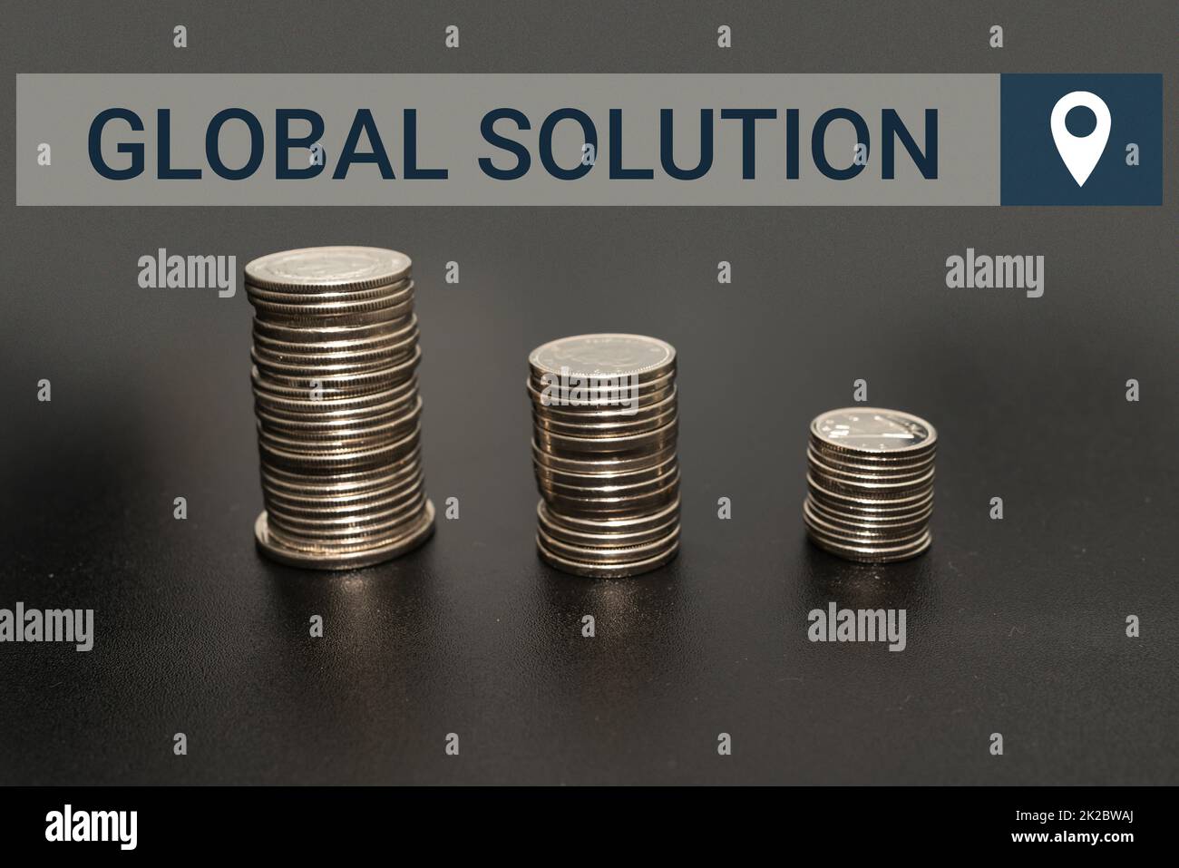 Text sign showing Global Solution. Business showcase dealing with a ...