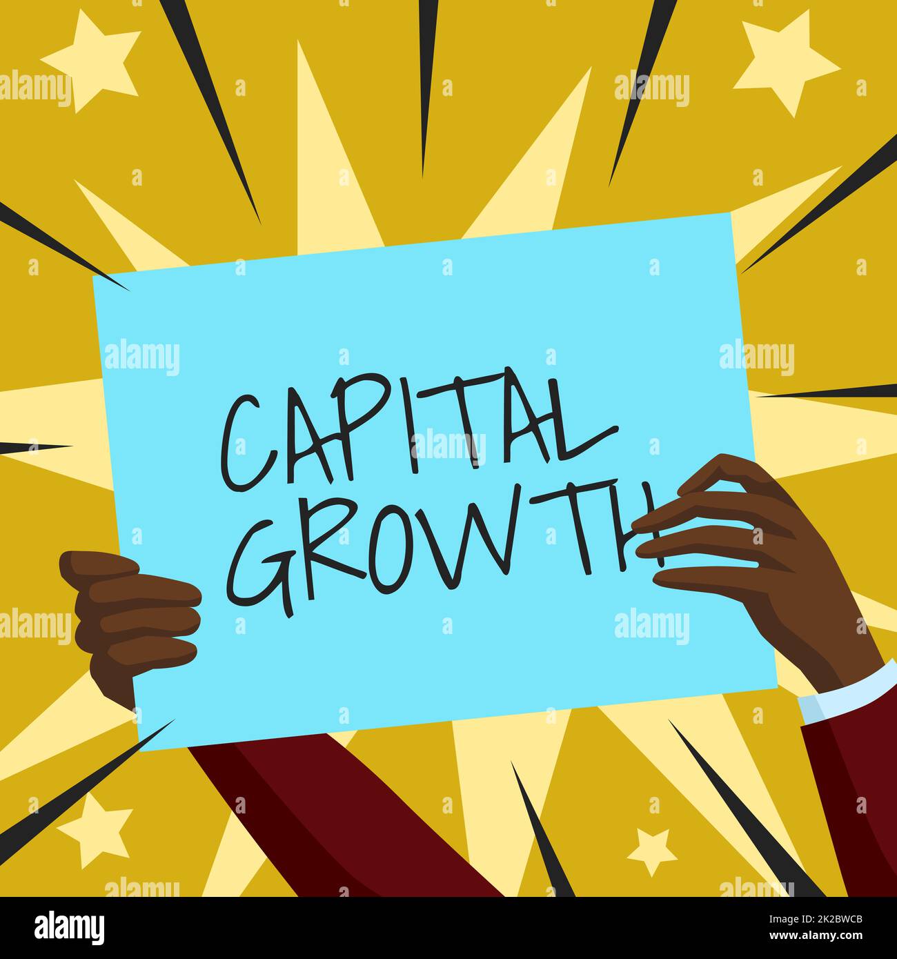 Inspiration showing sign Capital Growth. Word for increase in the value ...