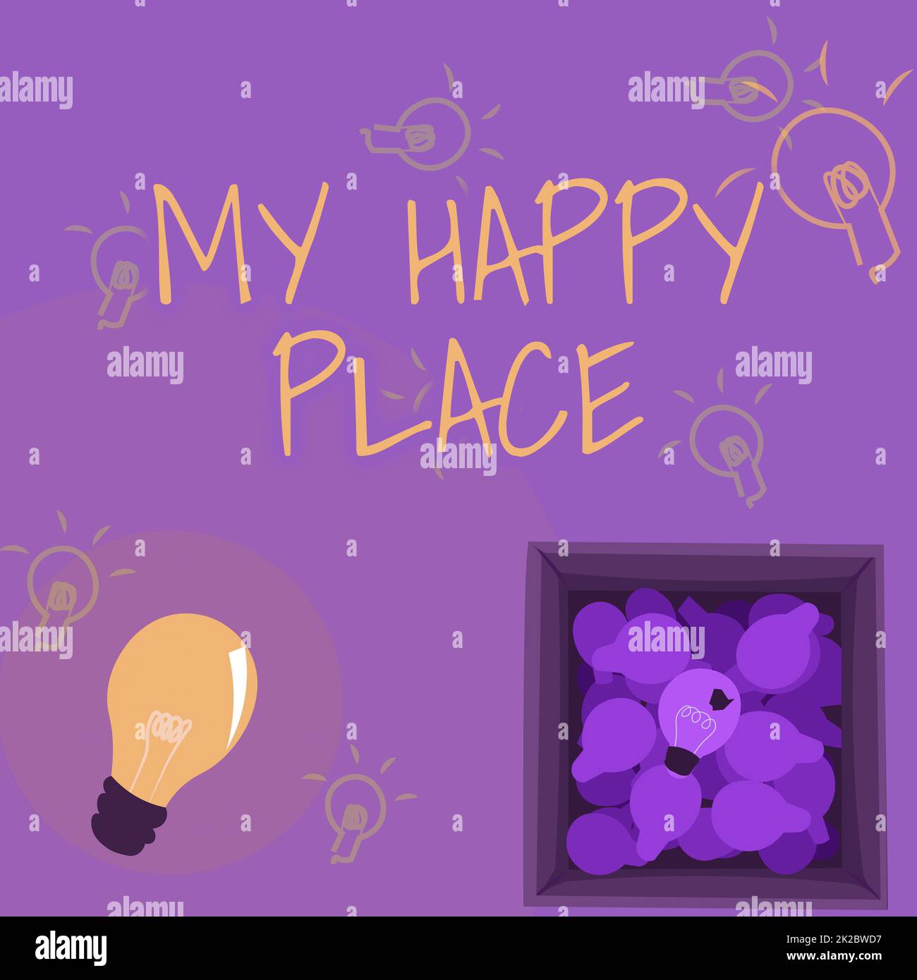 Writing displaying text My Happy Place. Concept meaning Space where you ...