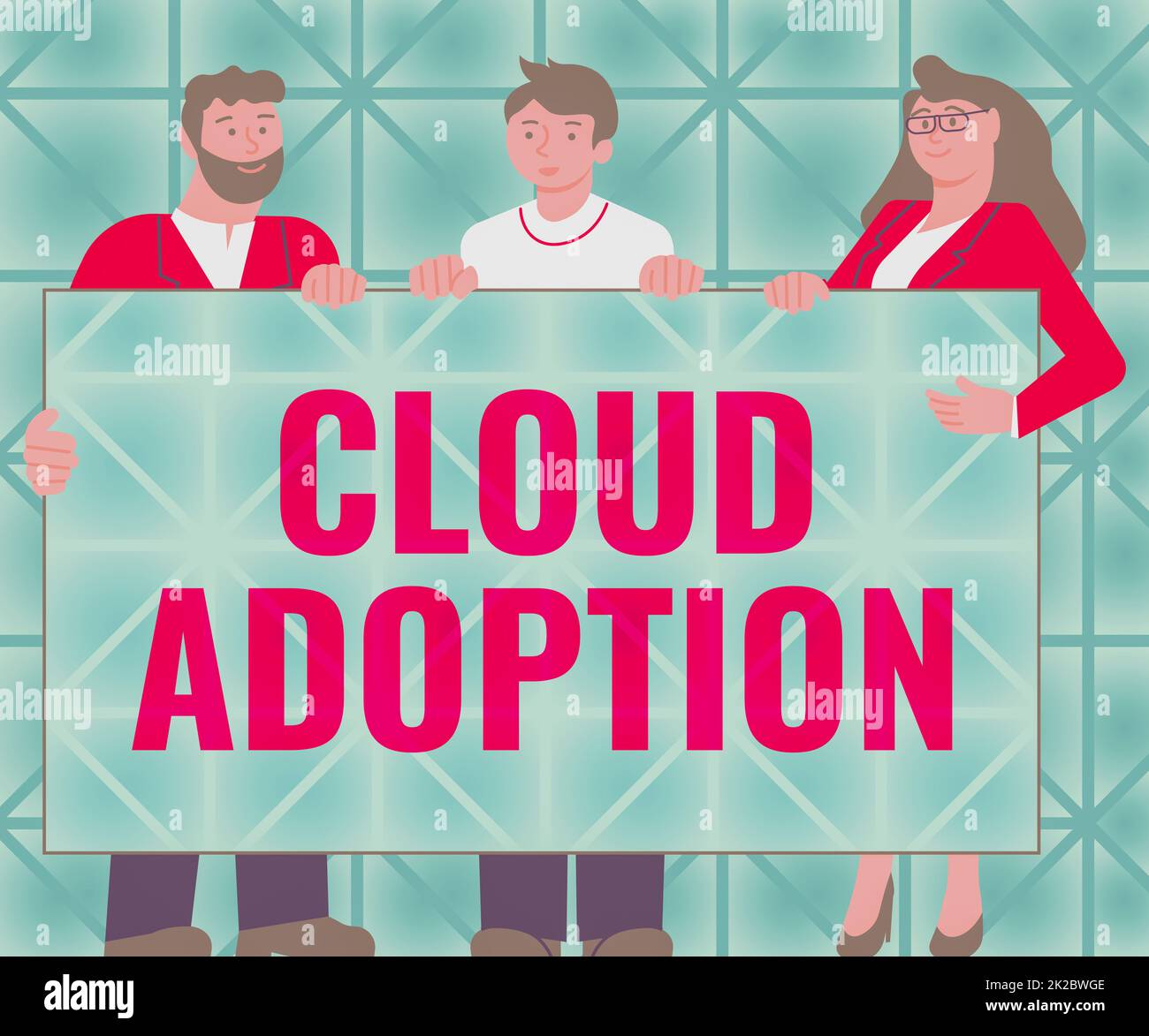 Inspiration showing sign Cloud Adoption. Internet Concept strategic ...