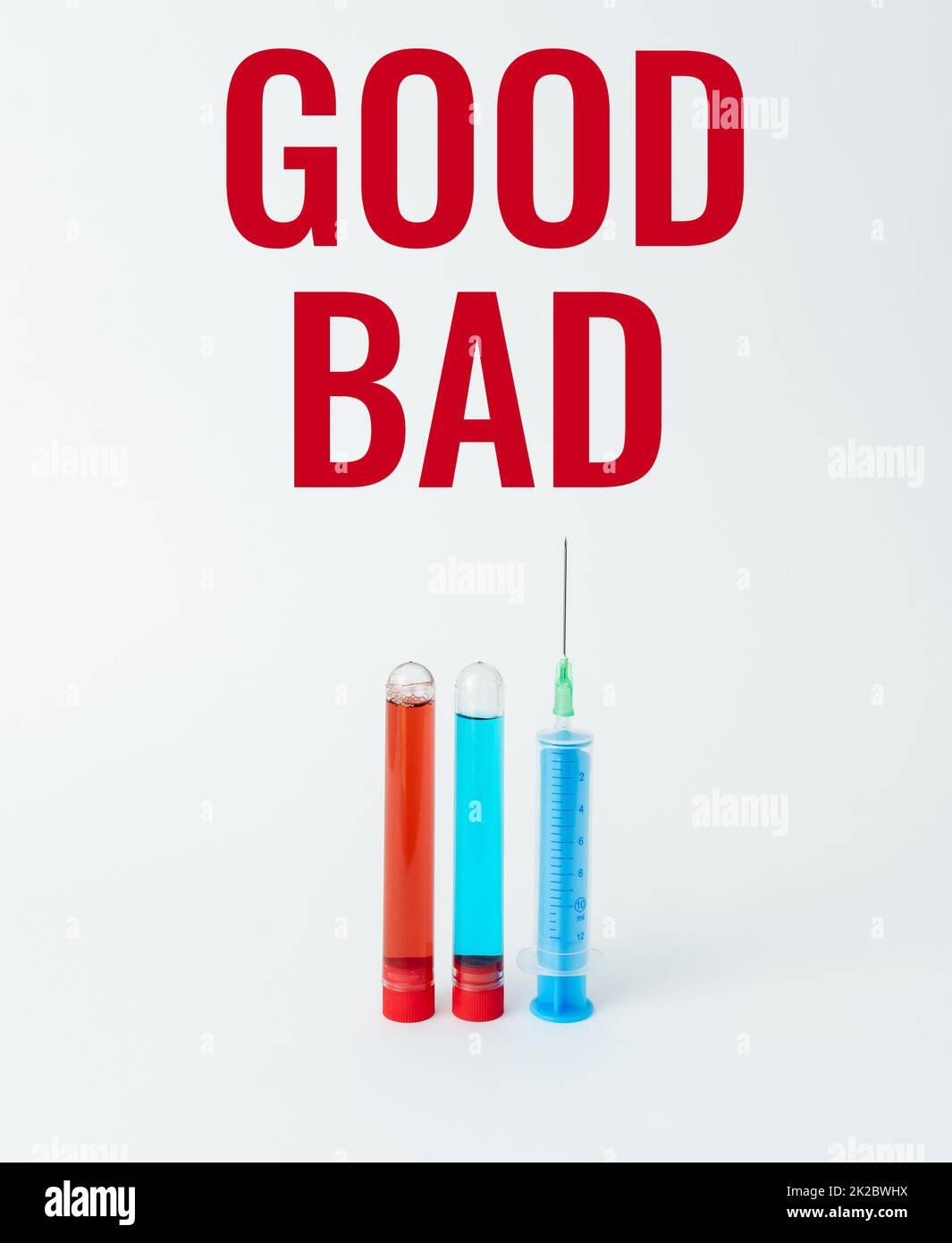 Sign displaying Good Bad. Concept meaning to seem to be going to have a ...