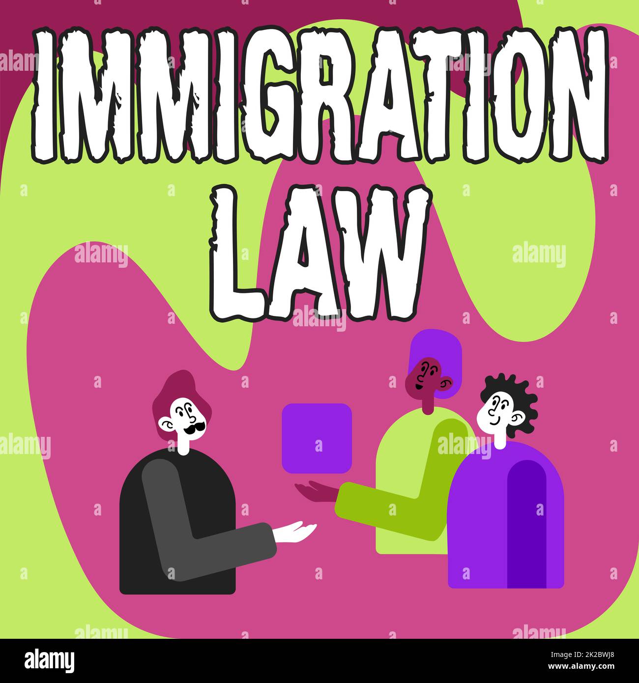 Text sign showing Immigration Law. Word Written on Emigration of a ...