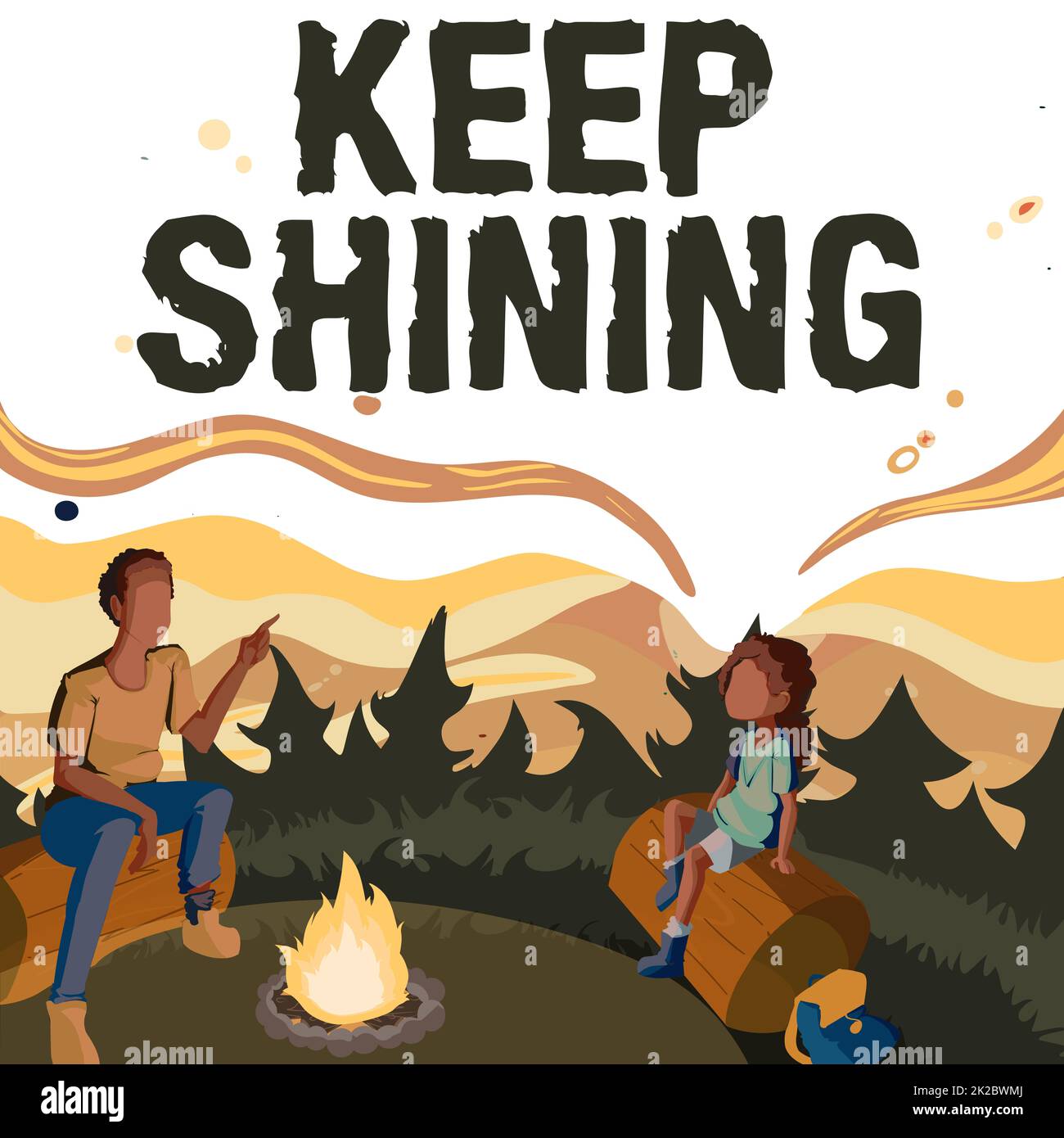 Keep Shining Cartoon
