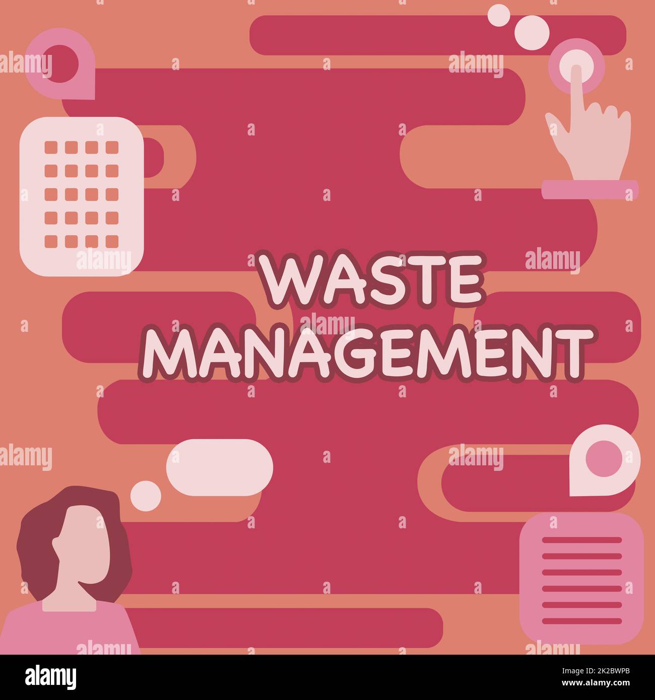 Text showing inspiration Waste Management. Business concept Waste ...