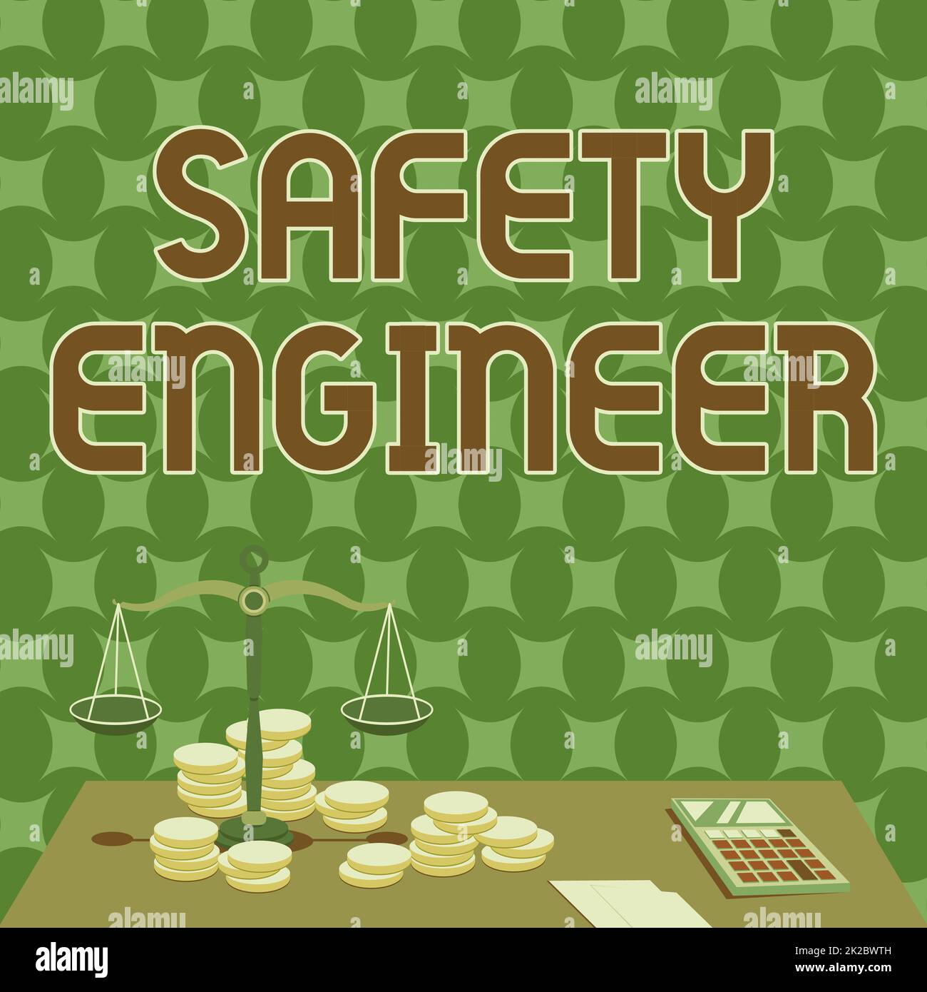 Writing displaying text Safety Engineer. Word for person who inspects ...