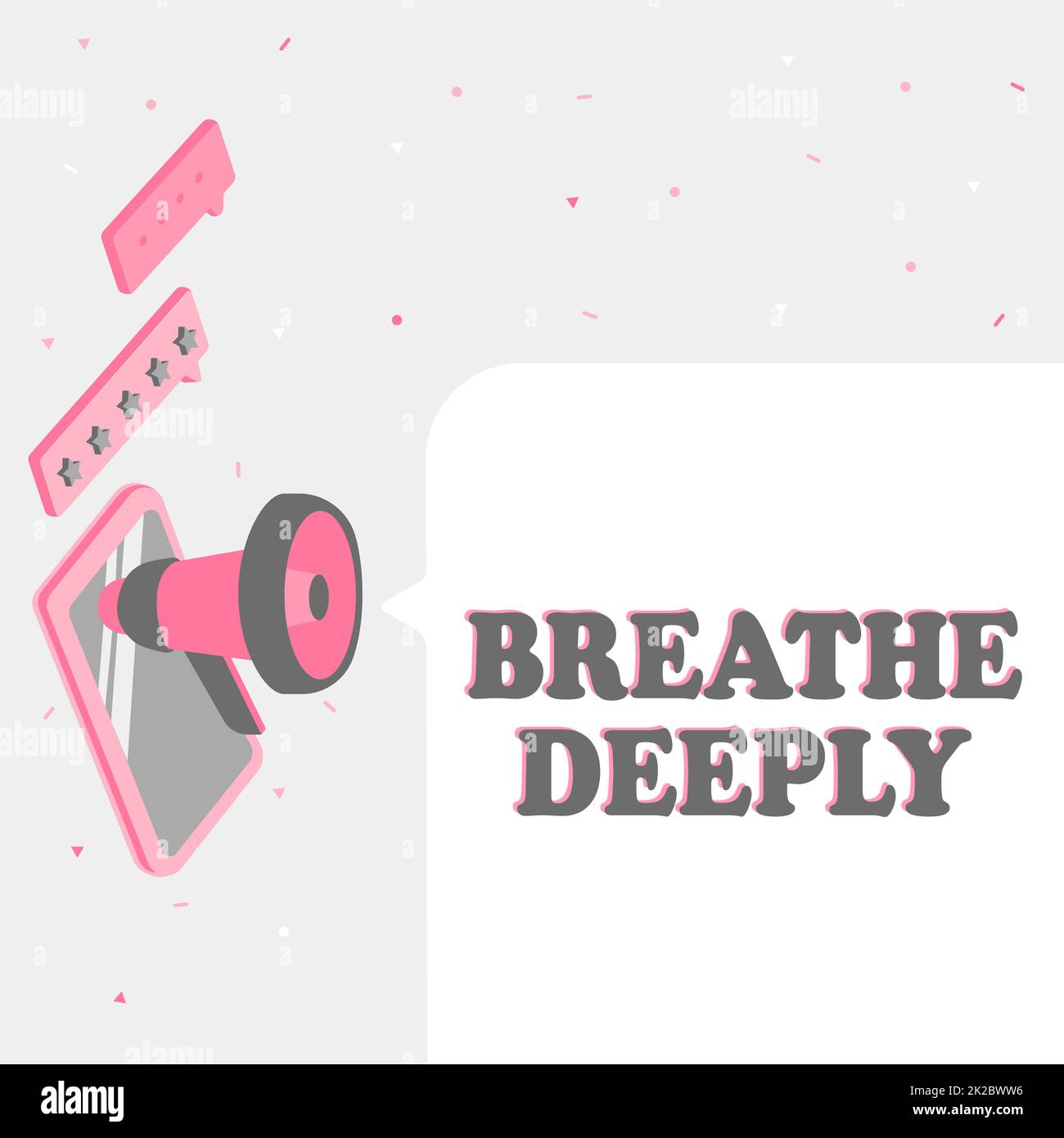 Conceptual caption Breathe Deeply. Business overview to take a large ...