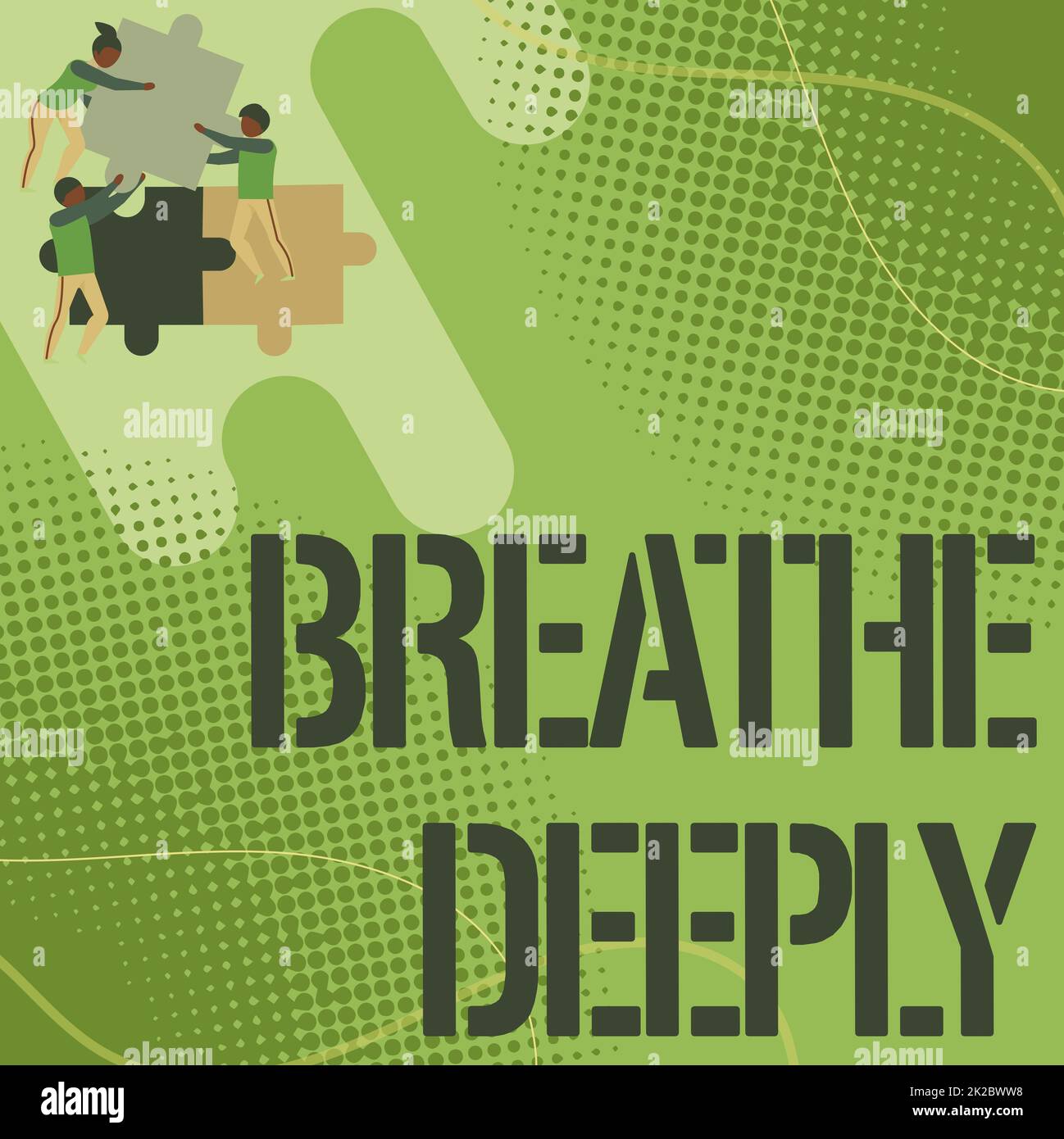 Conceptual caption Breathe Deeply. Business idea to take a large breath ...