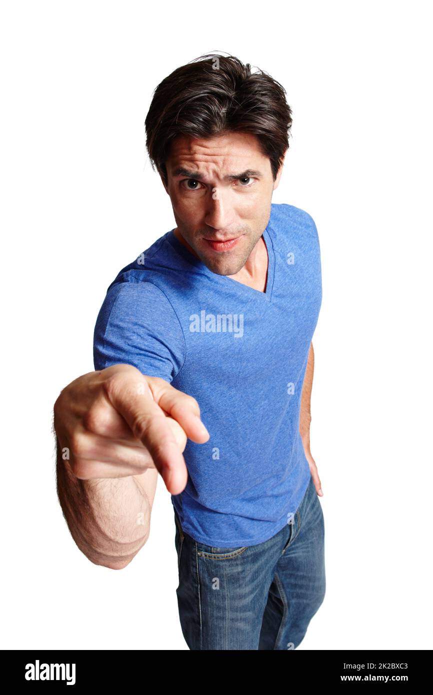 Man pointing camera portrait hi-res stock photography and images - Alamy