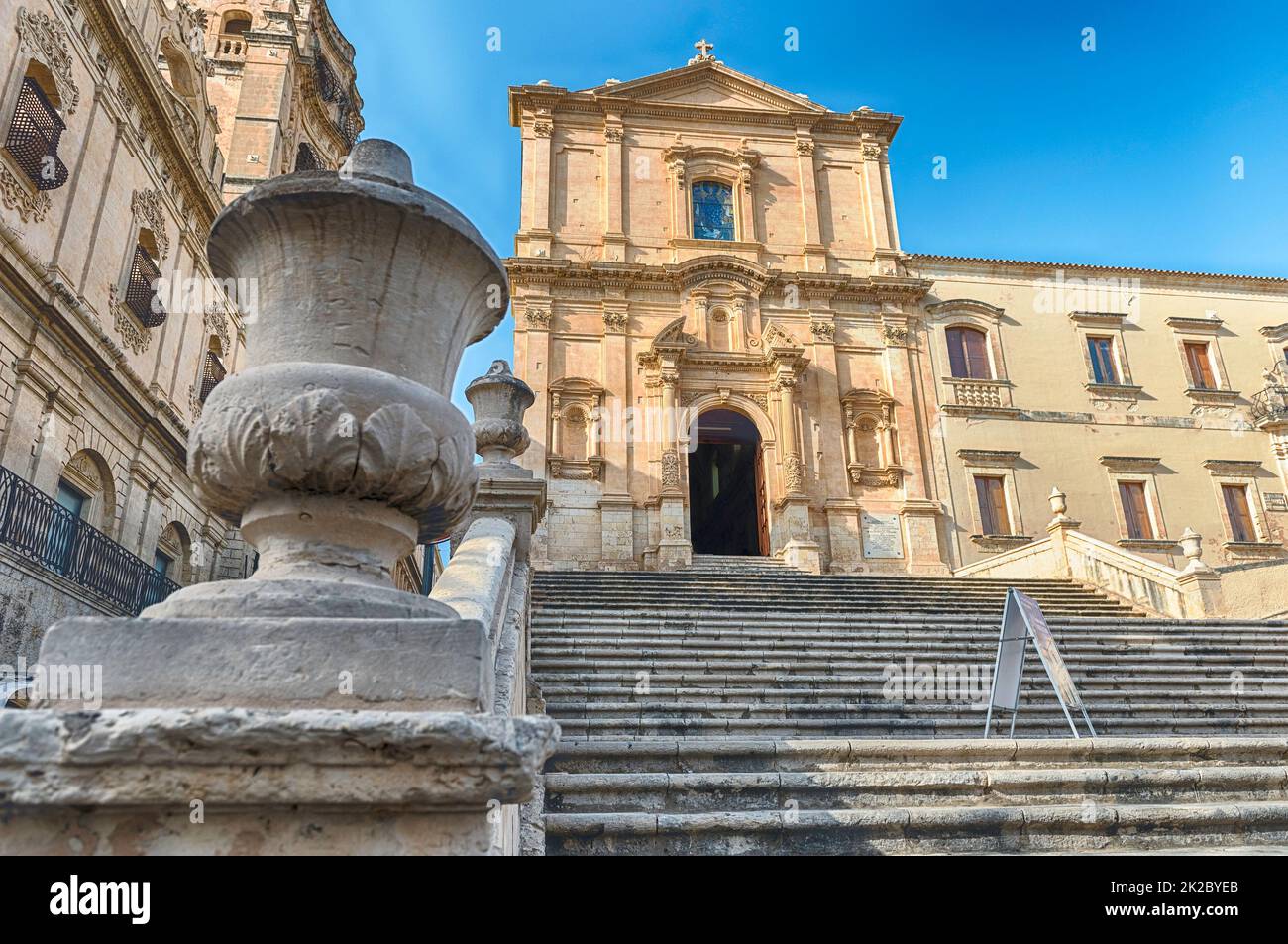 Church of Saint Francis of Assisi in Noto, Sicily, Italy Stock Photo ...