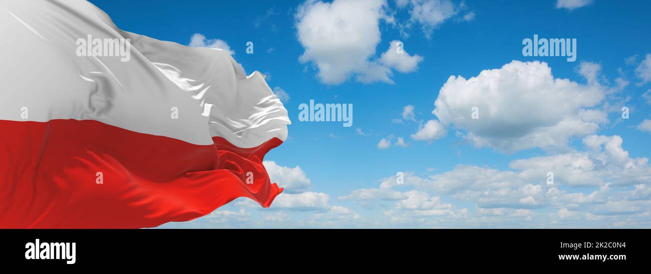 flag of Merina Kingdom, africa at cloudy sky background, panoramic view ...