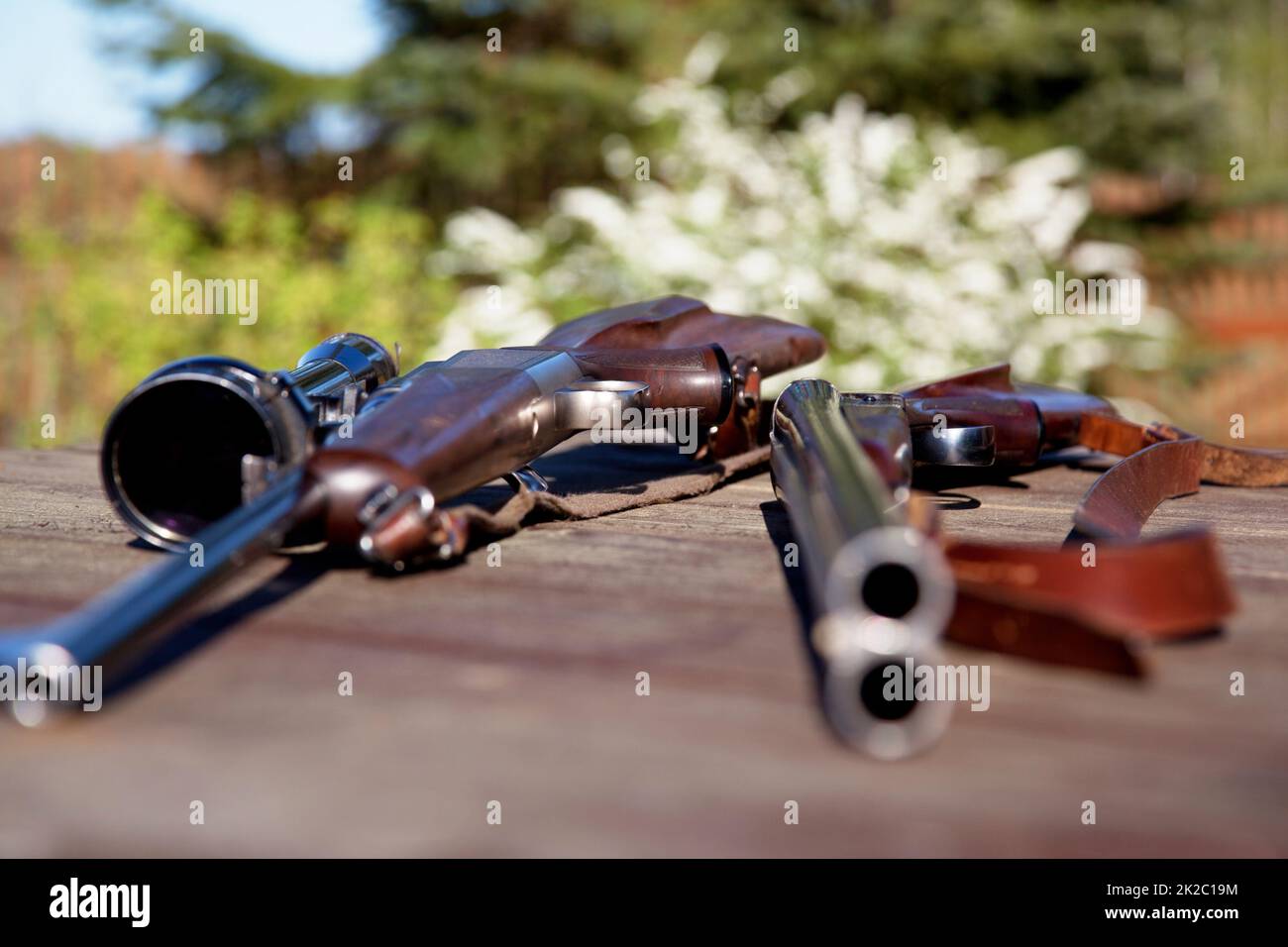 Two guns hi-res stock photography and images - Alamy