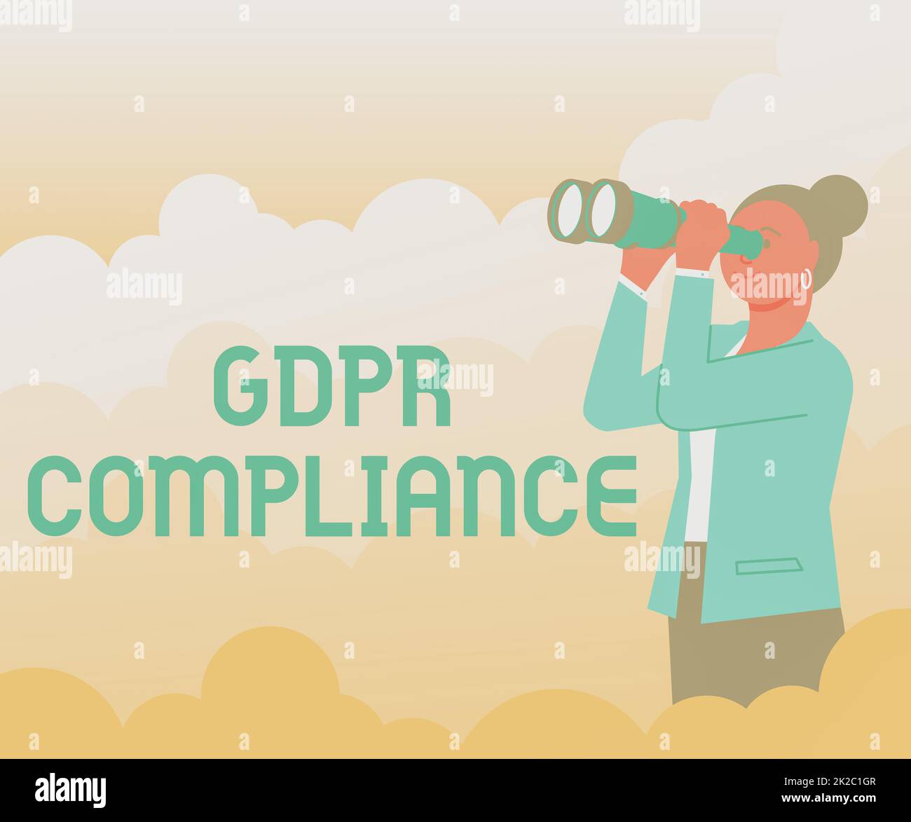 Hand writing sign Gdpr Compliance. Business overview protection and ...