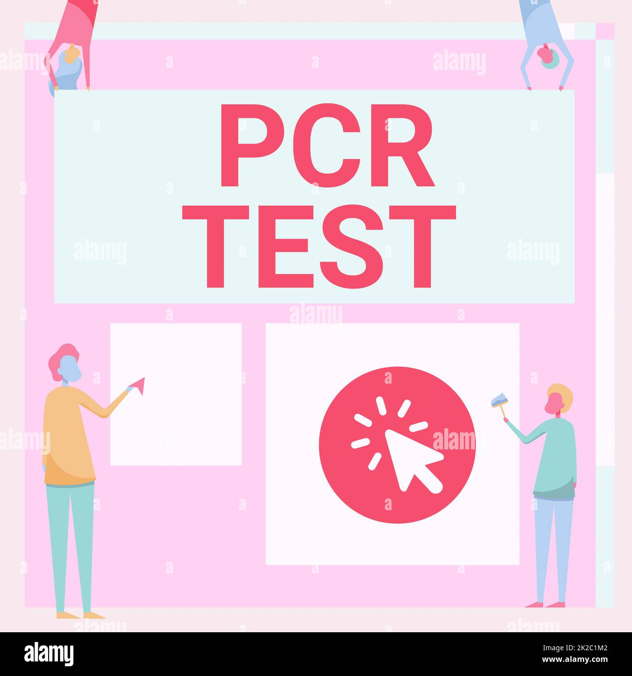 Text sign showing Pcr Test. Internet Concept qualitative detection of ...