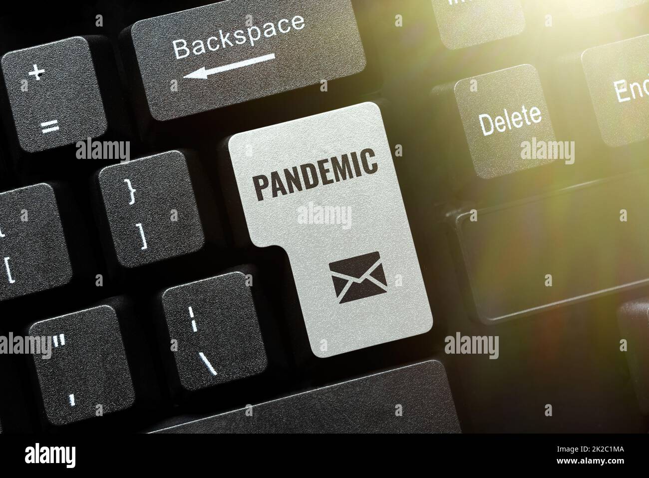 Handwriting text Pandemic. Internet Concept occurring over a wide area ...
