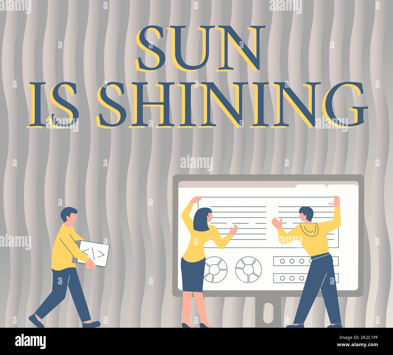 Text sign showing Sun Is Shining. Word for Beautiful sunshine Enjoying ...