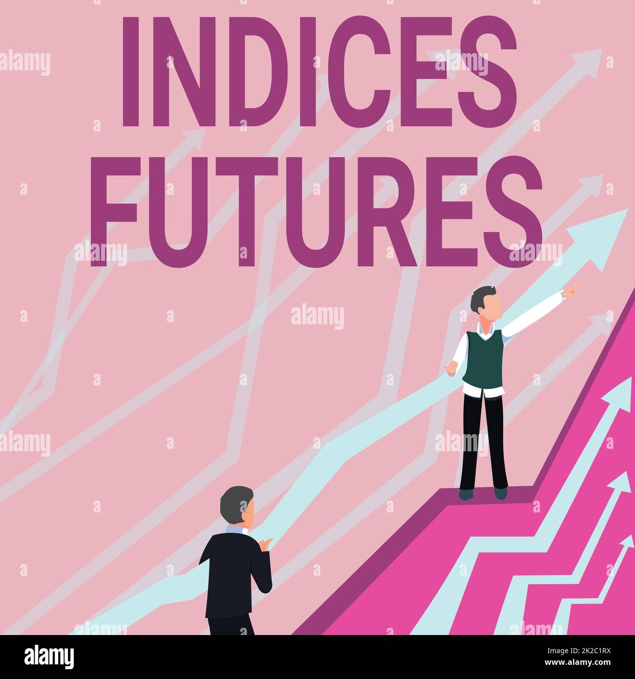 Handwriting text Indices Futures. Word for cashsettled futures contract on the value of a stock ...