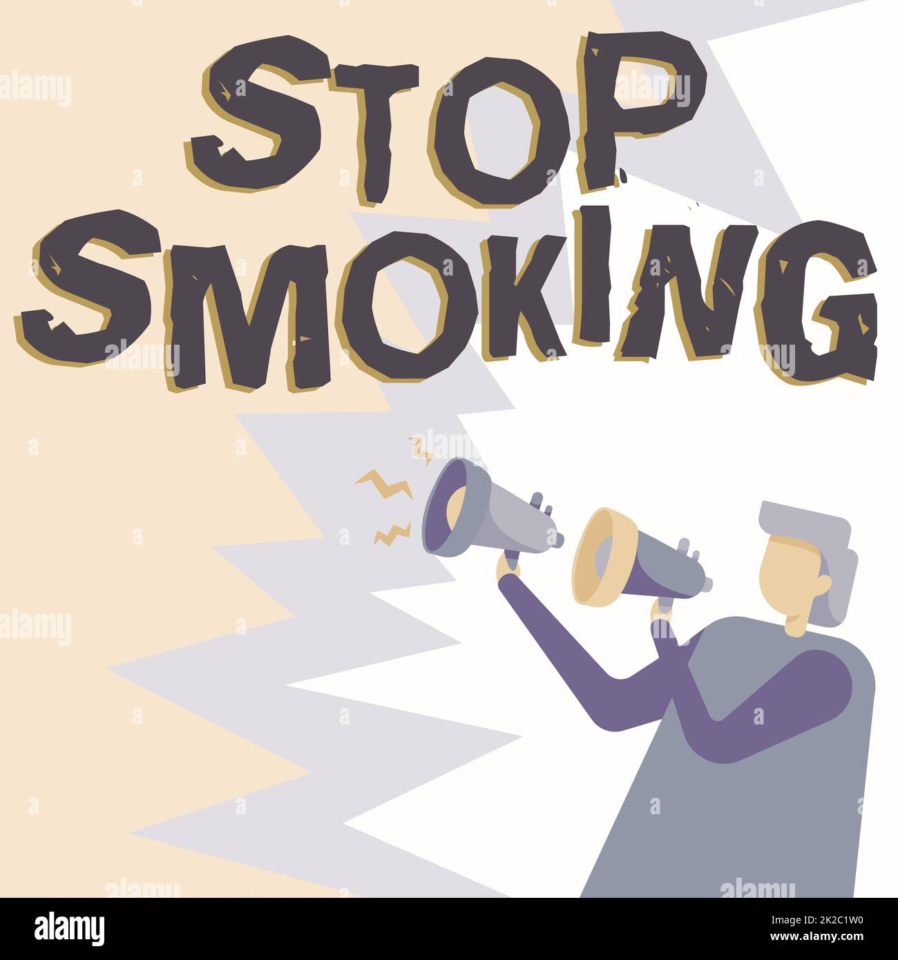 Conceptual display Stop Smoking. Word Written on the process of ...