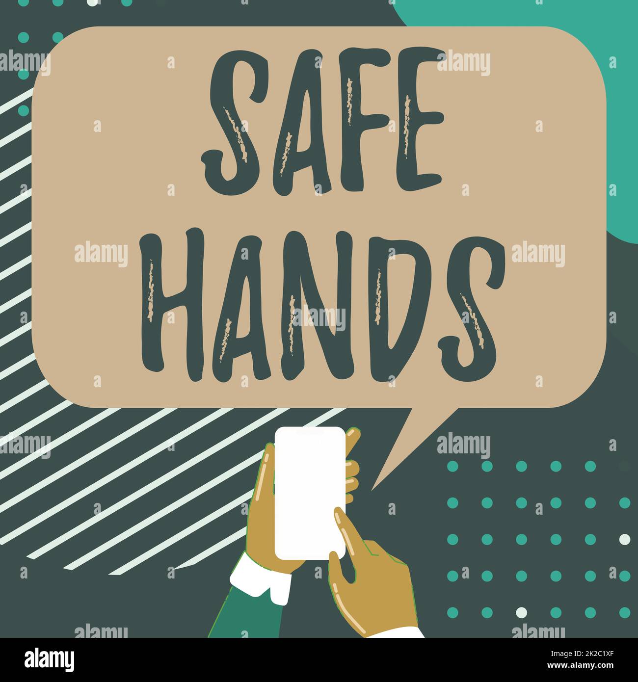 Inspiration showing sign Safe Hands. Business approach Ensuring the ...