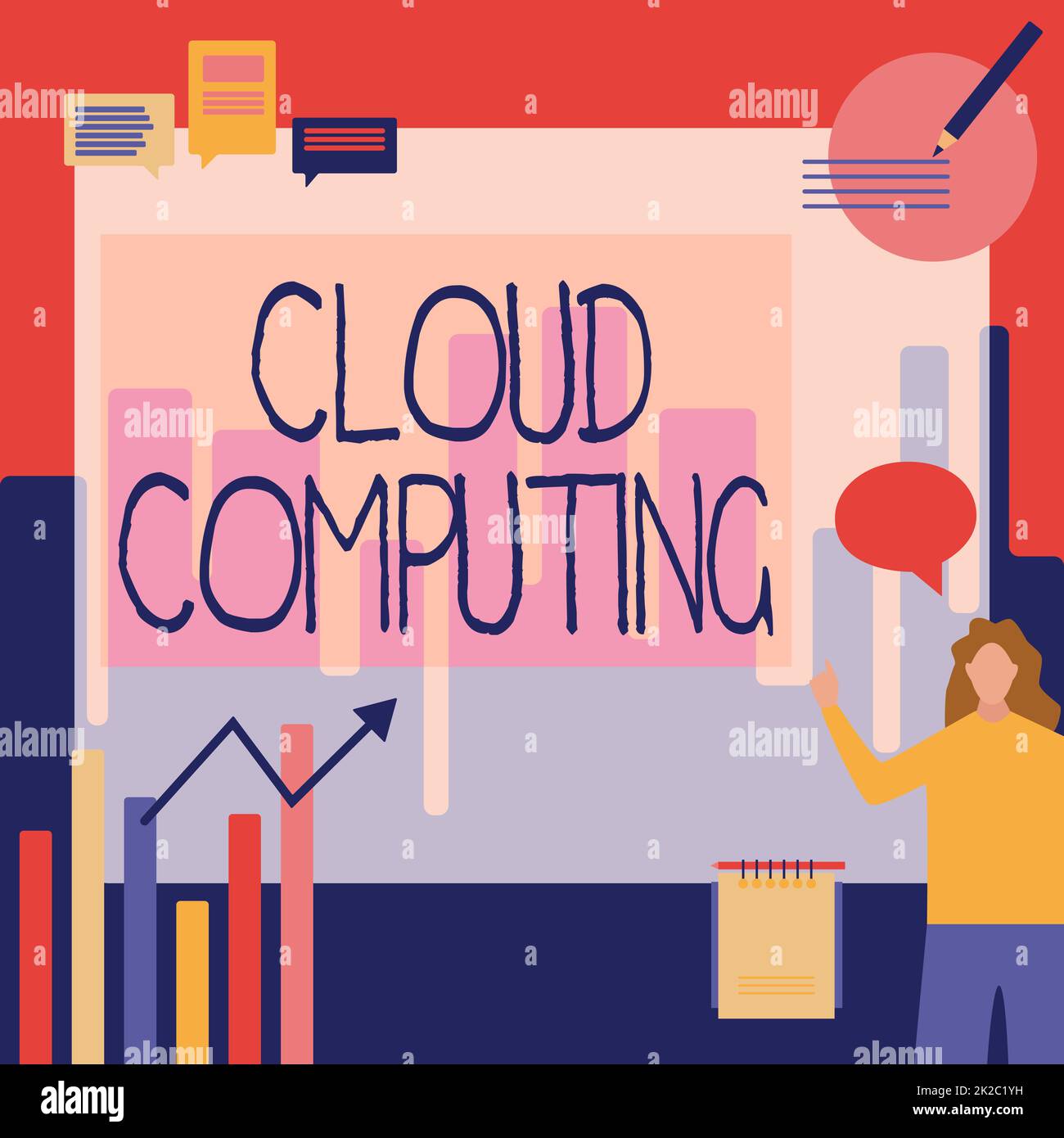 Text Sign Showing Cloud Computing Word Written On Use A Network Of
