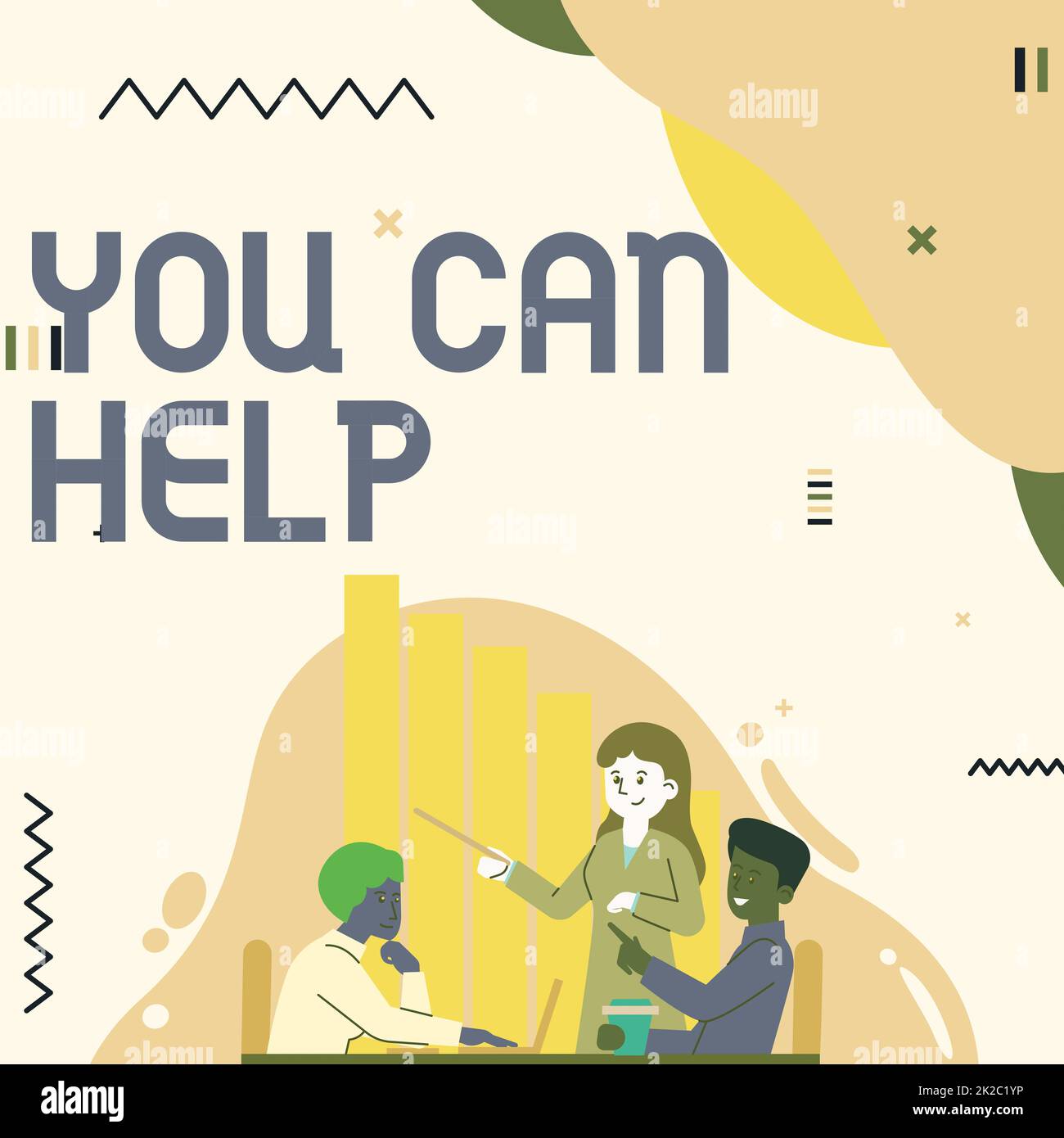 Text sign showing You Can Help. Conceptual photo You Can Help Lady ...