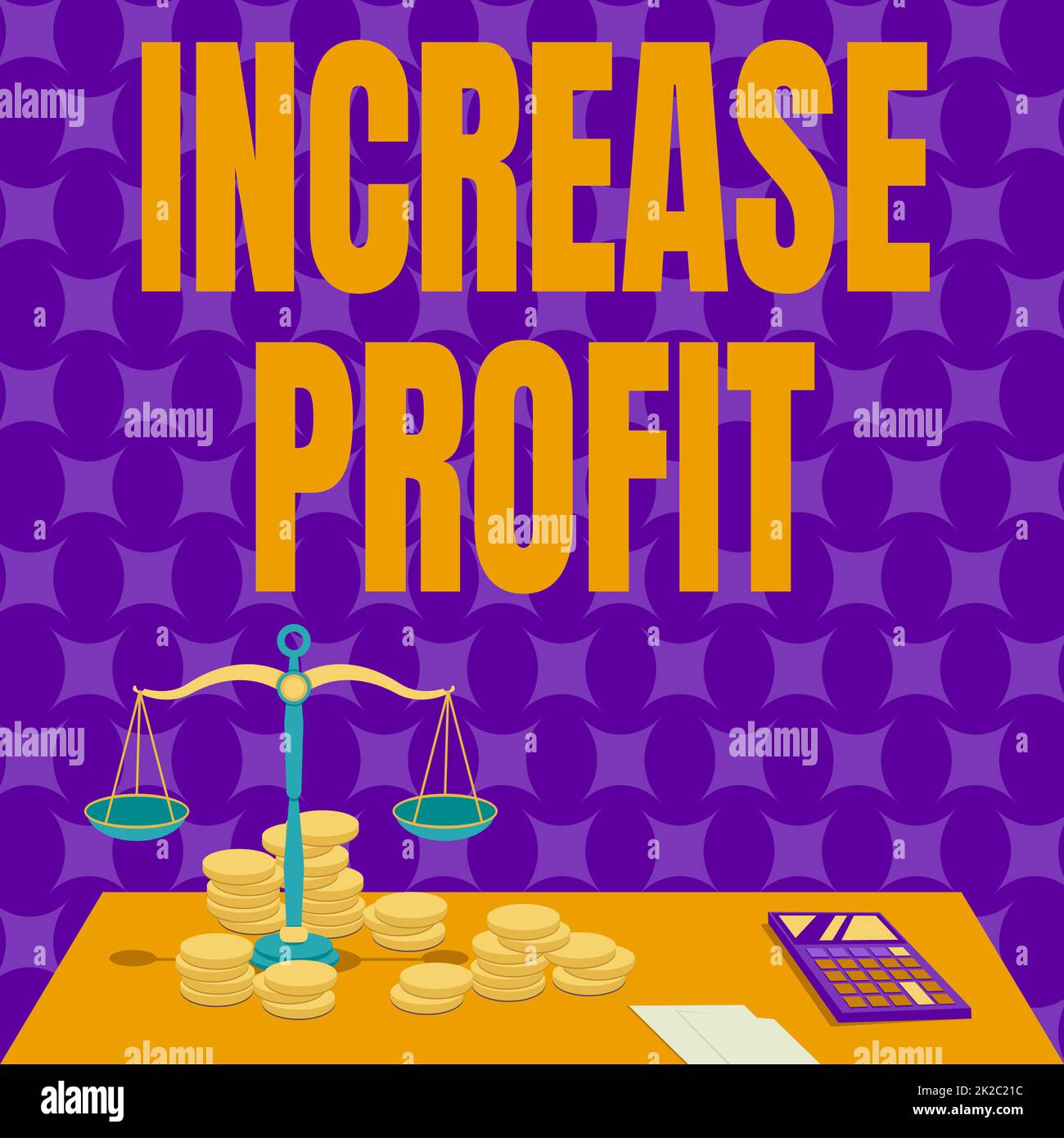 Conceptual caption Increase Profit. Business idea amount of revenue ...