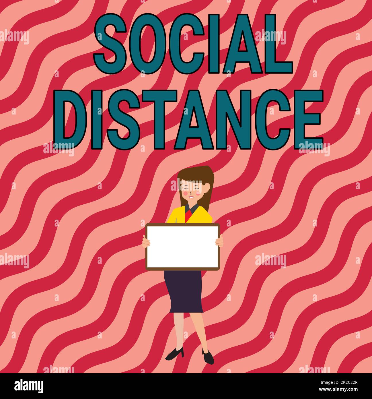 Handwriting text Social Distance. Business idea maintaining a high ...