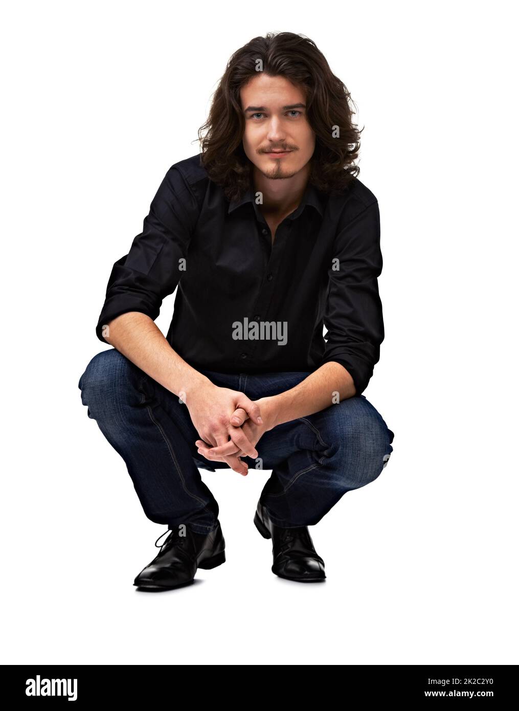 Model looking down Cut Out Stock Images & Pictures - Alamy