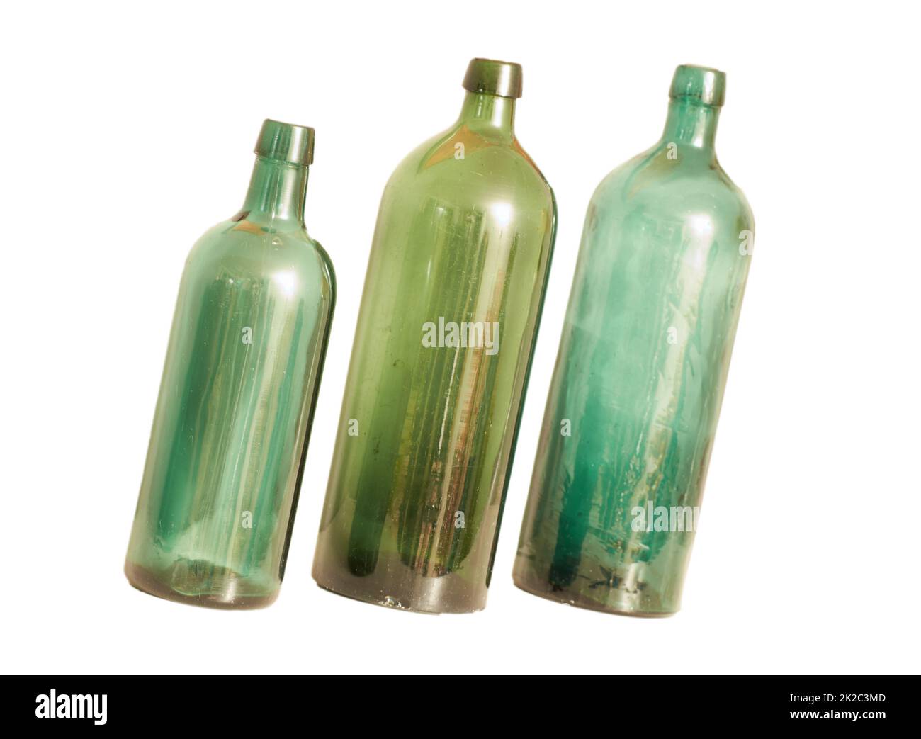 Three empty wine bottles hi-res stock photography and images - Alamy