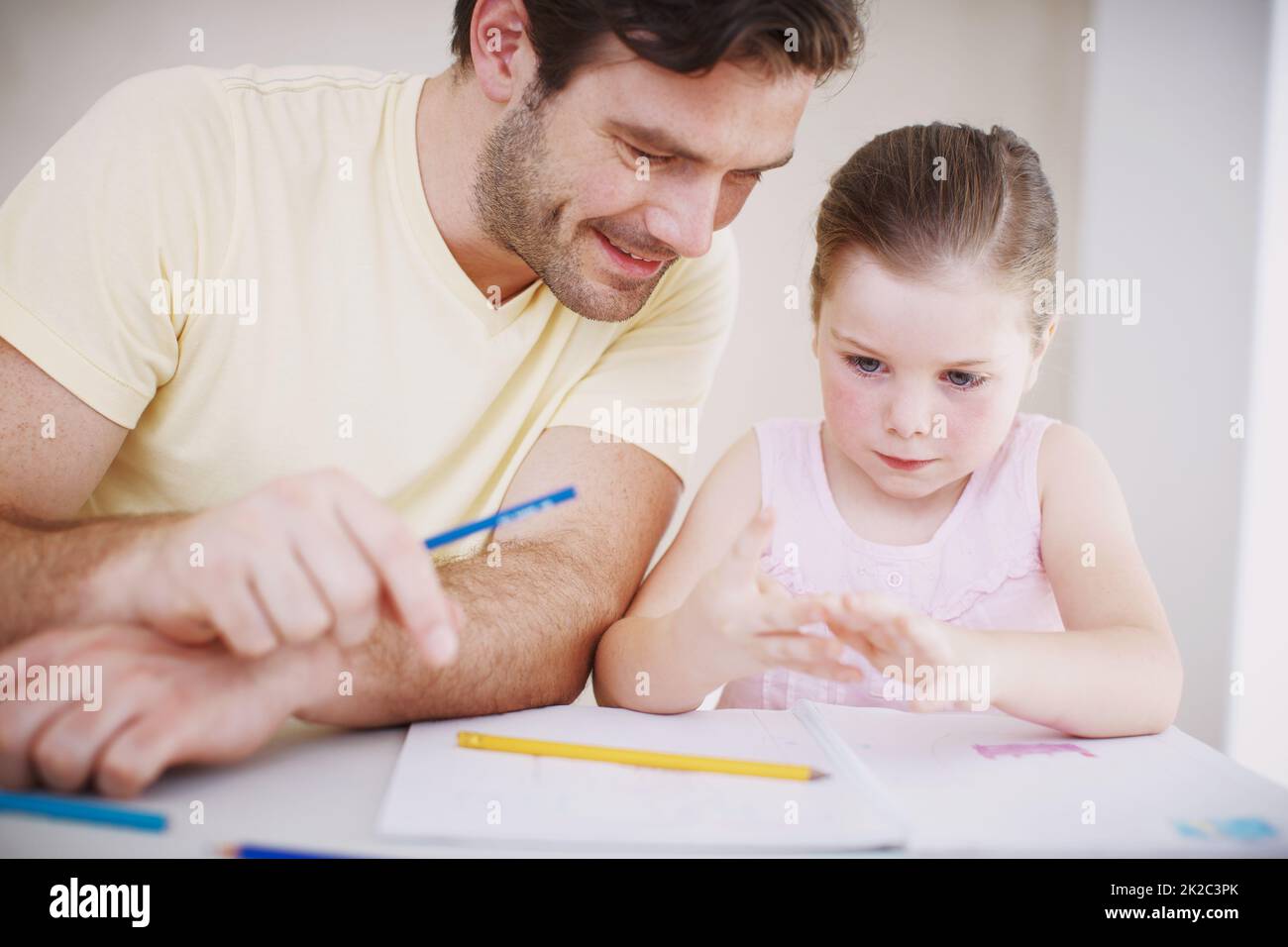 Smart girl homework hi-res stock photography and images - Alamy