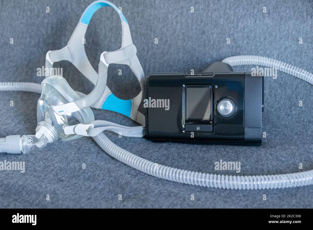 CPAP mask with a full face mask cpap machine against obstructive sleep ...