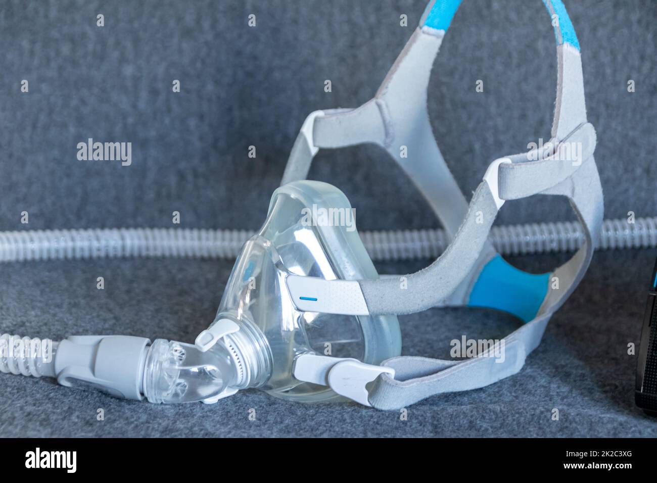 CPAP mask against obstructive sleep apnea on pillow helps patients as ...