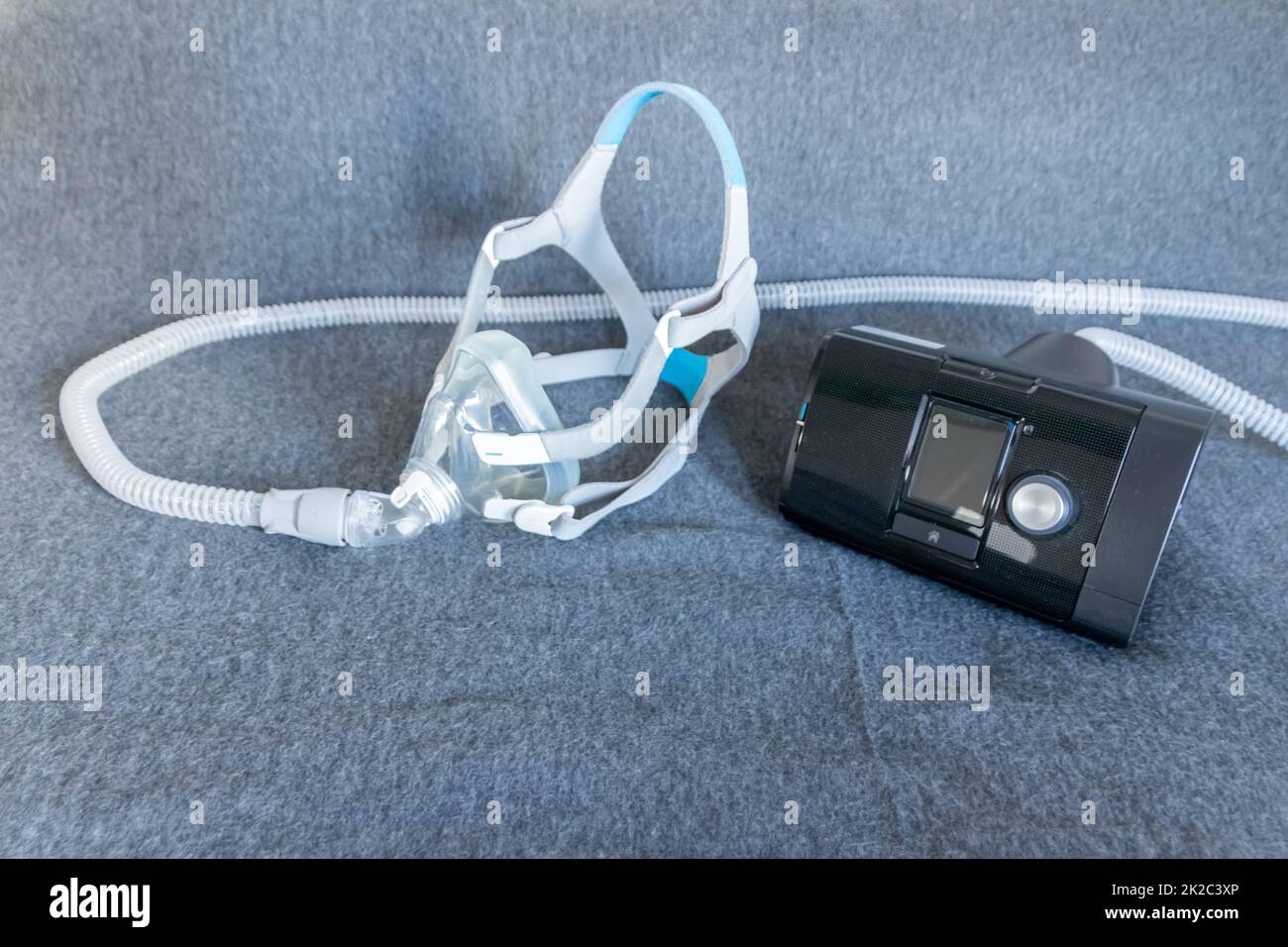 CPAP mask with a full face mask cpap machine against obstructive sleep ...