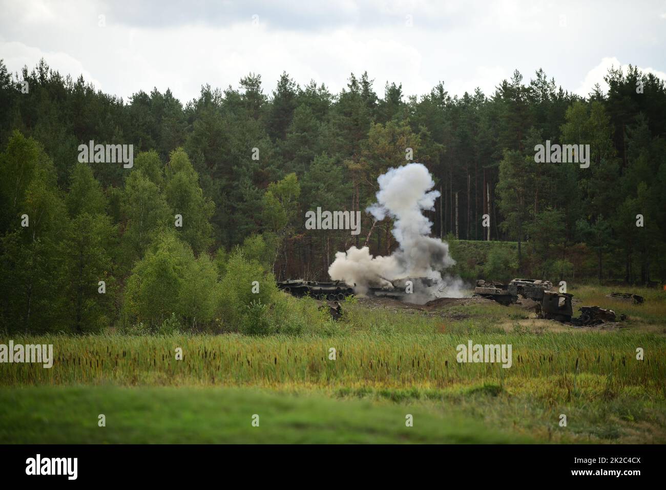 U.S. Soldiers assigned to 10th Special Forces Group train on the M136 ...