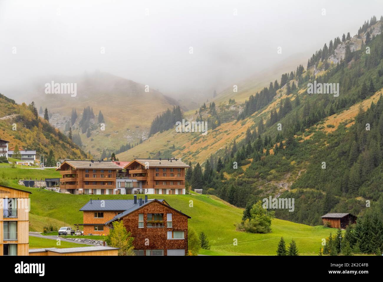 Around Warth in Austria Stock Photo - Alamy
