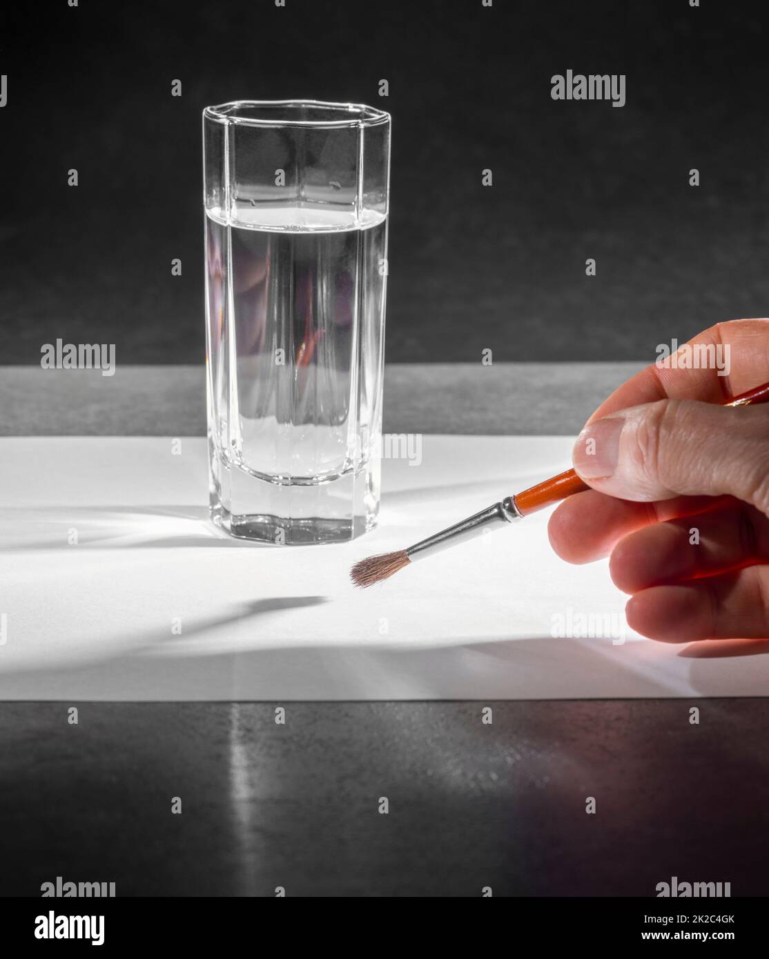 Hand water painting art hi-res stock photography and images - Alamy