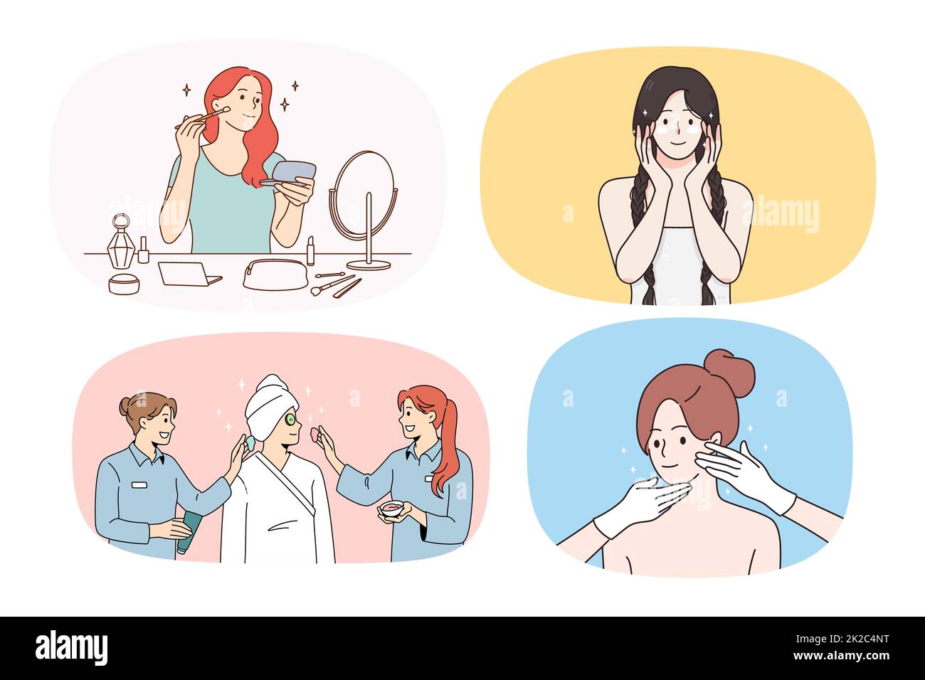 Skincare beauty product face Cut Out Stock Images & Pictures - Alamy