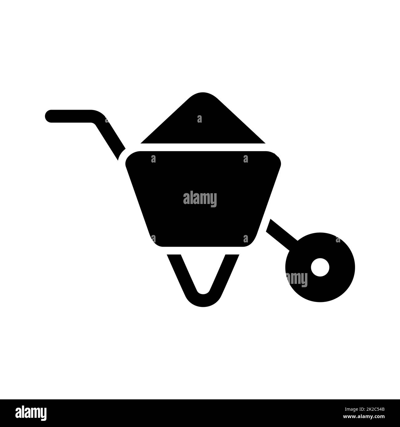 Construction wheelbarrow icon outline hi-res stock photography and ...