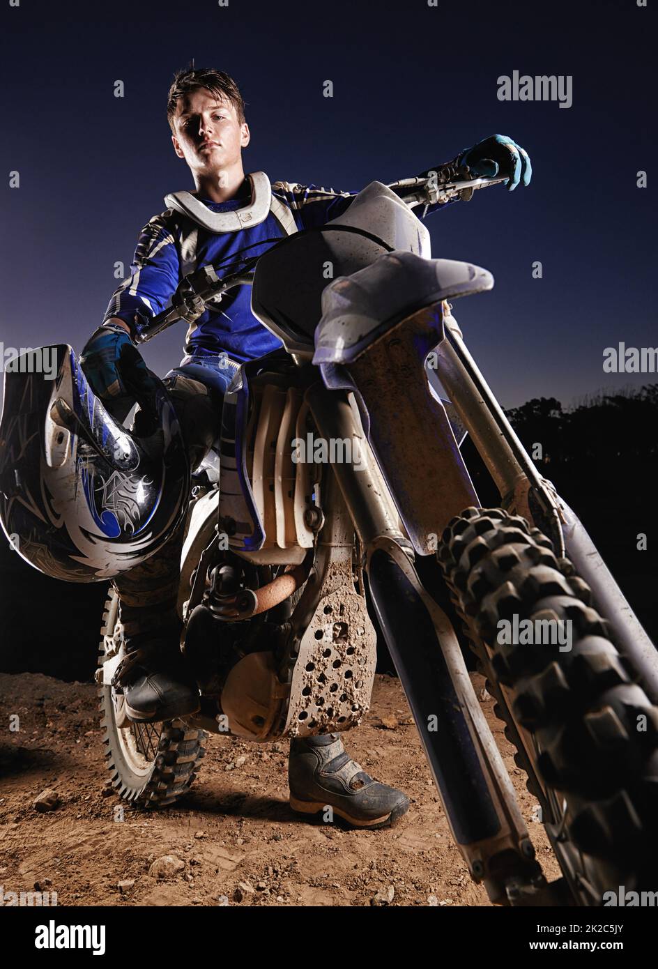 Young men on motocross bikes hi-res stock photography and images - Alamy
