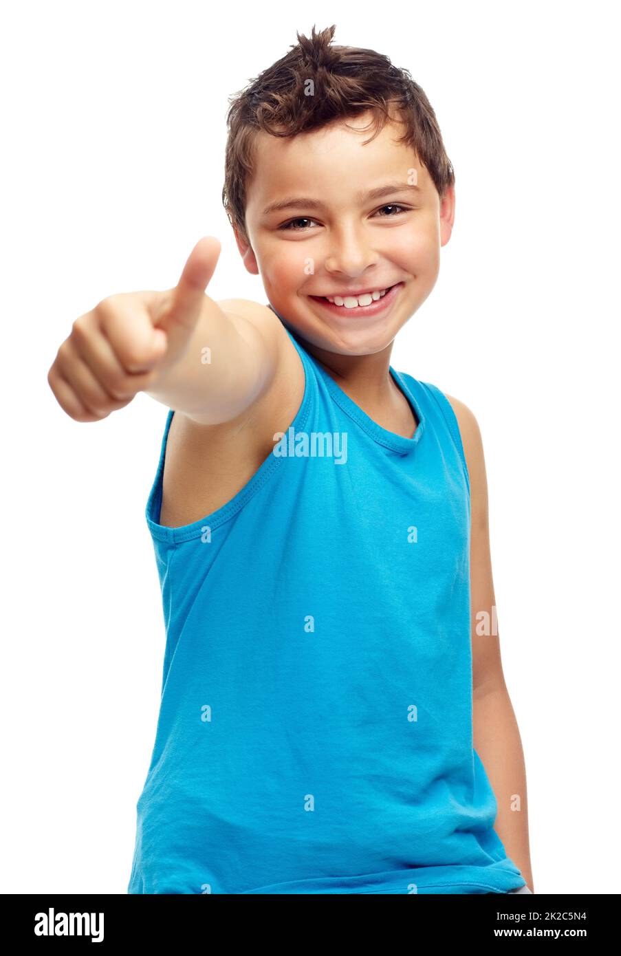 Thumbs up confident boy hi-res stock photography and images - Alamy