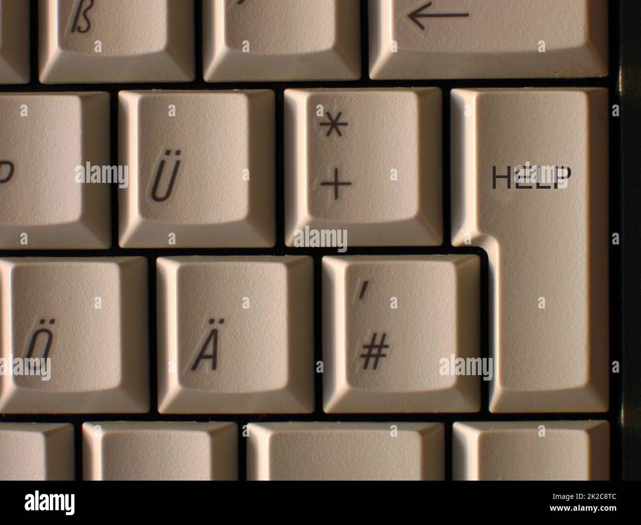 Close-up of a computer keyboard with the Help key Stock Photo - Alamy