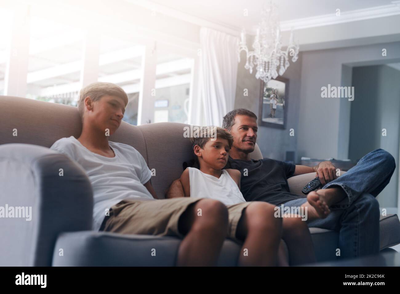Father two young sons hi-res stock photography and images - Alamy