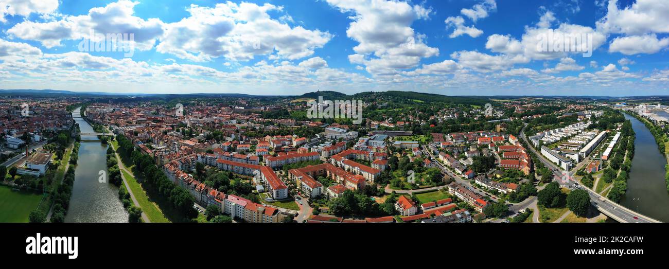 Aerial view of Bamberg in good weather Stock Photo - Alamy