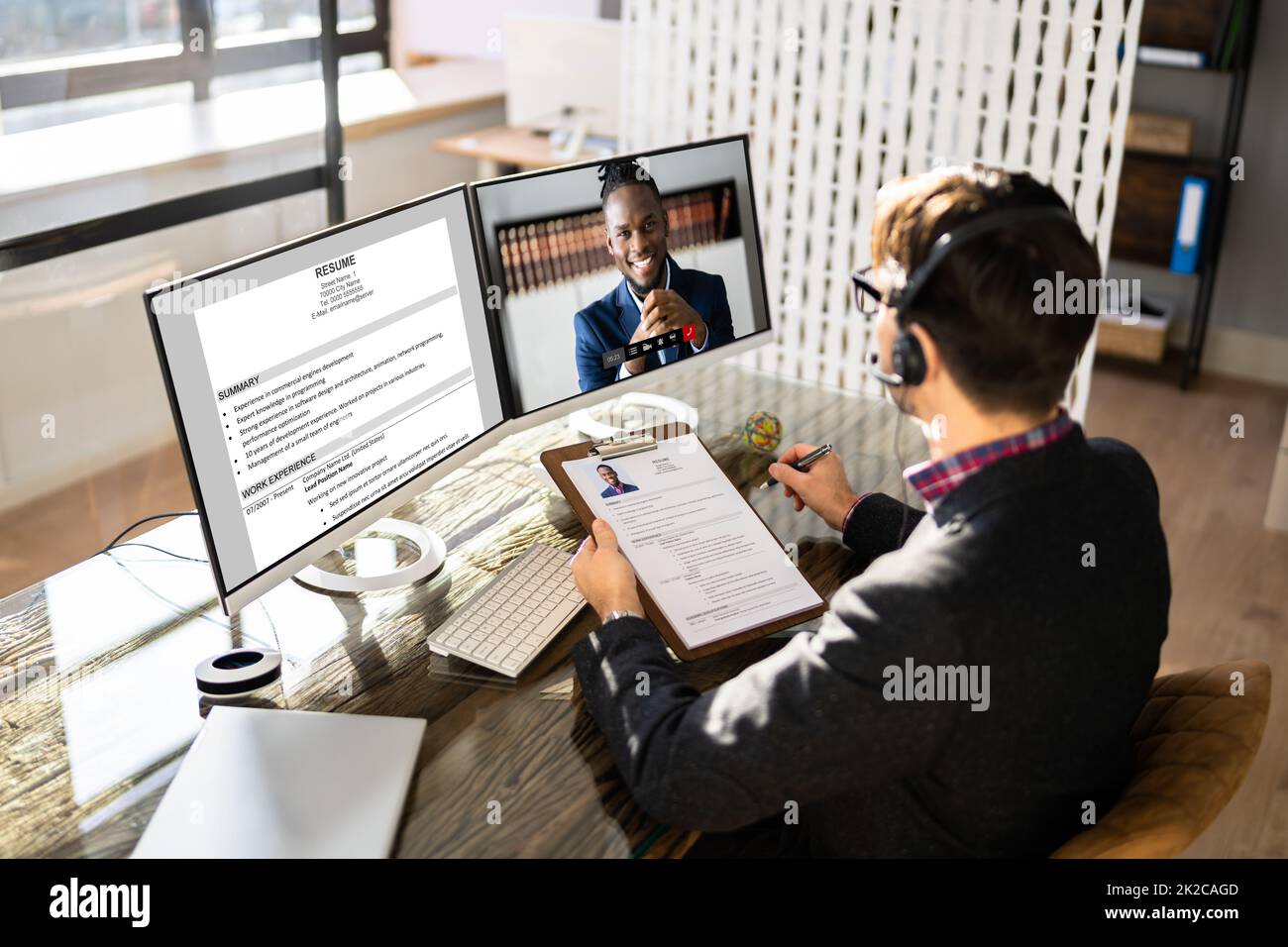 Telework webcast hi-res stock photography and images - Alamy