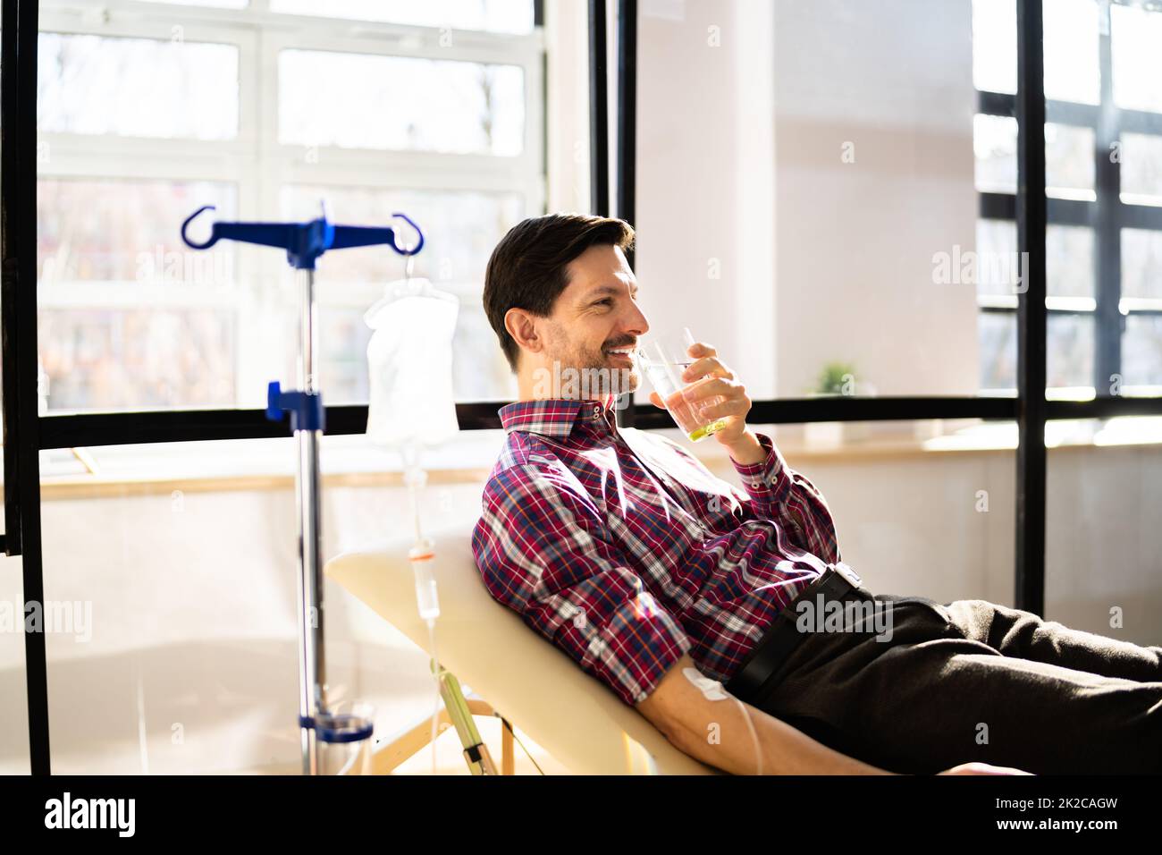 Vitamin Therapy IV Drip Infusion Stock Photo - Alamy