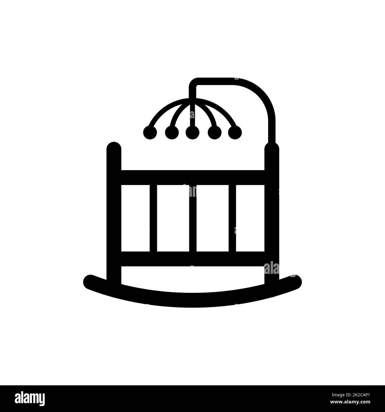 Baby Cradle Clip Art Black And White