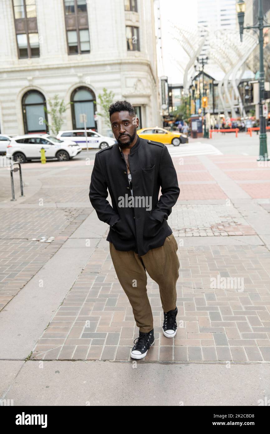 Cool man walking city hi-res stock photography and images - Alamy