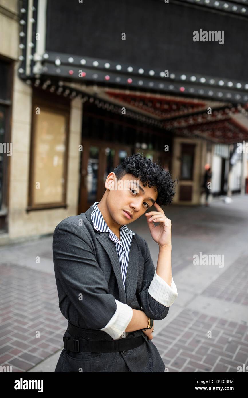 Man standing alone outside hi-res stock photography and images - Alamy