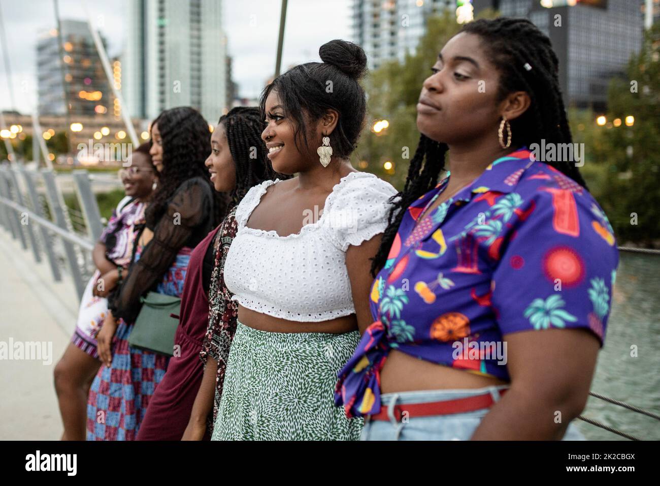 Women on the bridge hi-res stock photography and images - Alamy