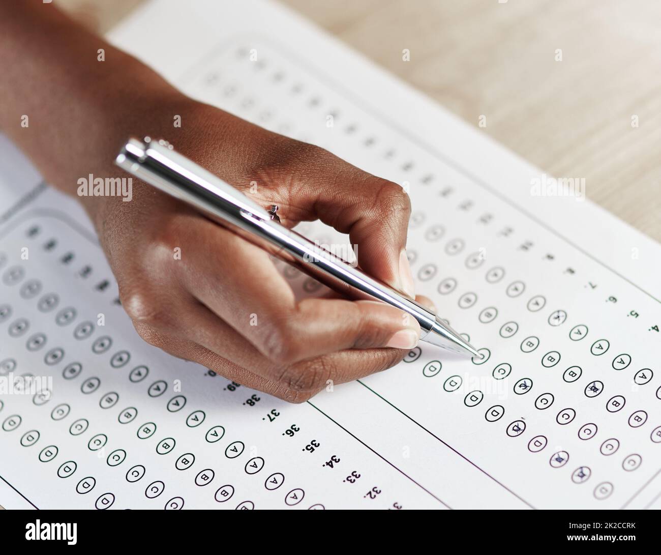 Exam answer sheet paper hi-res stock photography and images - Alamy