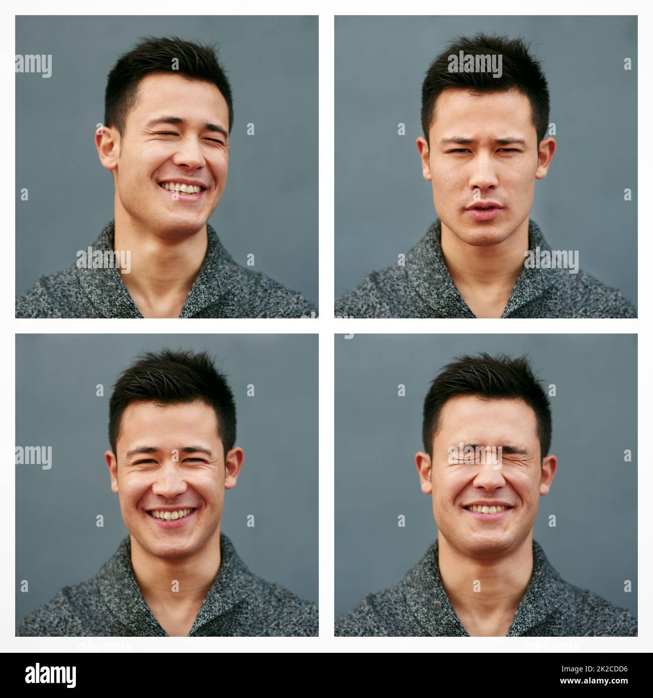 Different facial expressions of person hi-res stock photography and ...